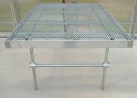 China Expanded Metal Greenhouse Benches & Shelves - 1-6m Custom Sizes with Hot-Dip Galvanized Finish for sale