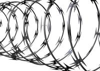 China BTO12 BTO18 BTO28 Spiral Razor Wire - 450mm Diameter Coil with 33 Loops for Perimeter Security Fencing for sale