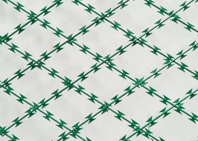 China Welded Razor Barbed Wire Mesh Fence BTO22 BTO30 - 1.2m to 2.4m Panel Sizes for High Security Barriers for sale