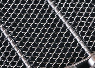 China Mild Steel Chain Link Conveyor Belt 5.08mm-25.4mm Pitch with Welded/Knuckled Edge Options for sale