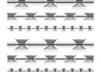 China BTO-10 Line Formed Razor Wire Perimeter Barrier - 3 Line Security Fencing with Custom Lengths for sale