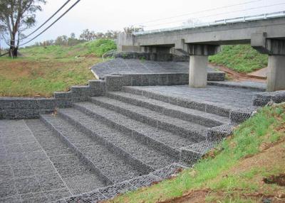 China Galvanized Gabion Mattresses for Erosion Control - 3m x 2m & 2m x 2m Sizes with 0.17m/0.3m Depths for sale