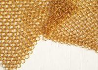 China Chain Braid Ring Metal Curtain 4-Ring Mesh for Building Exterior and Interior Decoration for sale