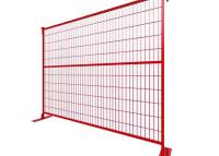 China Canada Temporary Fence 6x8ft Low Carbon Steel Construction Barrier with PVC Coating and Multiple Color Options for sale