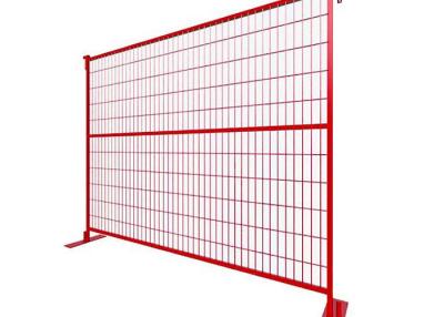 China Canada Temporary Fence 6x8ft Low Carbon Steel Construction Barrier with PVC Coating and Multiple Color Options for sale