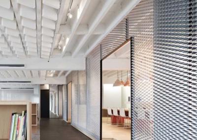 China Aluminum Expanded Metal Partition Wall 0.8-10mm Thickness with 12.5-200mm LWD for Permanent and Temporary Space Division for sale