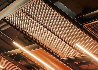 China Aluminum Expanded Metal Ceiling Panels 1.5-3mm Thickness with Fireproof Heat Insulation and Noise Absorption for sale