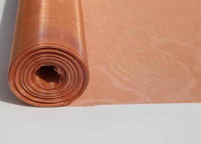 China 10m-100m Copper Wire Mesh Screen 99.95% Pure Copper Plain Weave for EMI Shielding and Filtration for sale