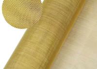 China 100mesh Brass Wire Mesh 0.5m-1m Width for Architectural Decoration, Filtration & EMI Shielding for sale