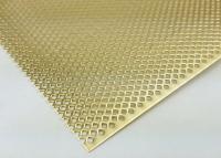 China Custom Perforated Brass Sheets 0.5-3mm Thickness for Architectural Decoration and Industrial Applications for sale