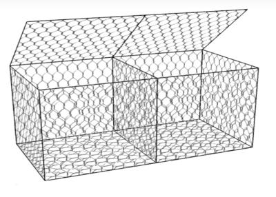 China Woven Gabion Baskets 2x1x1m Galvanized Steel Wire Mesh Cages for River Slope Erosion Control for sale
