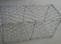 China 80x100mm Woven Gabion Baskets 1x1x1m Galvanized Steel Wire Mesh for Erosion Control for sale