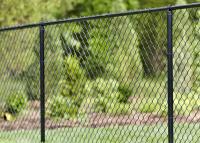 China 30mm-60mm Mesh Black Vinyl-Coated Chain Link Fence - 1m to 2m Heights, 50ft Length for sale