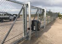 China ASTM F1184 Horizontal Chain Link Sliding Gate - 9 Gauge Steel with Roller System for Industrial Access Control for sale