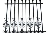China Welded Wrought Iron Fence Panels Hot Dip Galvanized 1.8m Height for sale