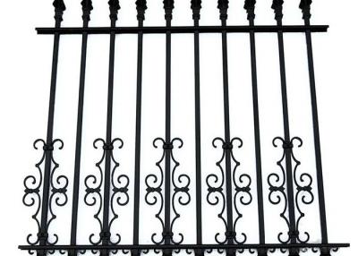 China Welded Wrought Iron Fence Panels Hot Dip Galvanized 1.8m Height for sale