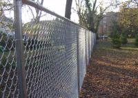 China Galvanized Chain Link Fence 50x50mm Mesh 6m Height Low Carbon Steel Wire with 2.0 oz/ft² Coating for sale
