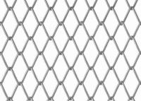 China 1.2mm-5mm Stainless Steel Chain Link Fencing with 50-100mm Mesh Size for Industrial Security Applications for sale