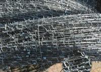 China BS EN 10223 Concertina Barbed Wire 3mm Diameter Light Duty Security Fencing with 1235 N/m² Tensile Strength for sale