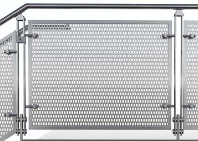 China Perforated Metal Balustrade Infill Panels - Anti-Rust Steel Railing with Custom Sizes 100-2000mm for sale