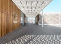 China Aluminum Perforated Metal Sunshade Panels 1-3mm Thickness for Architectural Sun Control Systems for sale