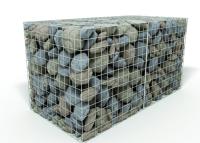 China Green PVC Coated Gabion Box 2m-6m Length with 3.4mm Wire Diameter for Erosion Control for sale