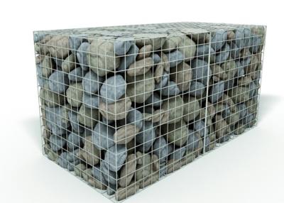 China Green PVC Coated Gabion Box 2m-6m Length with 3.4mm Wire Diameter for Erosion Control for sale