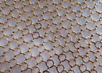 China Brass and Copper Decorative Ring Mesh Curtain - Fireproof Metal Partition for Commercial & Residential Spaces for sale
