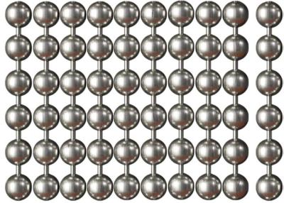 China Stainless Steel Metal Bead Curtain 2mm-12mm Diameter Space Divider with Flame Retardant Properties for sale