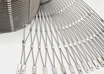 China Stainless Steel Architectural Rope Mesh 304 316 60 Degree 2x2 Inch Opening for Building Facade Railing Fencing for sale