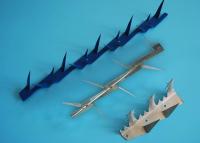 China Anti Climb PVC Coated Wall and Fence Spikes - 0.8-2mm Thickness, 1-2m Length Options for sale