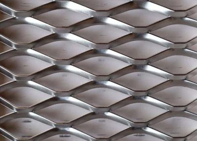 China Lightweight Aluminum Expanded Metal Mesh 0.5-2mm Thickness for Decoration for sale