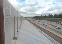 China Galvanized Aluminum Noise Barrier 80mm Thick 1960mm Length for Highway Railway for sale