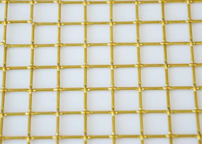 China Antique Brass Woven Wire Mesh Large Diamond Hole Plain Weave Decorative Screen for sale