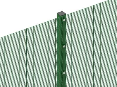 China 358 High Security Mesh Fence Panel 76.2mm x 12.7mm Hot Dipped Galvanized PVC Coated Anti-Climbing for sale
