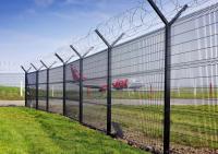 China 4.0mm 4.5mm Welded Wire Mesh Security Fence with Razor Wire and Y Square Posts - 2.5m to 3.0m Widths for sale