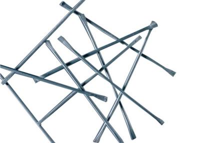 China Flat End 0.65mm Steel Fiber Reinforced Concrete with 1150 MPa Tensile Strength and 35mm Length for Industrial Construction for sale
