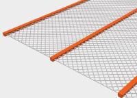 China PU Support Strip Diamond Opening Self Cleaning Screen Mesh 2.24-62mm Wire 1.2-10mm for sale