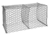 China 60×80mm Woven Gabion Baskets 1x1x1m with 2.0-4.0mm Wire for Erosion Control and Retaining Walls for sale