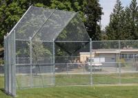 China Chain Link Fencing for Baseball and Softball Fields 50mm Mesh 9 Gauge for sale