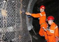 China Chain Link Mine Support Mesh 2.0-4.0mm Wire Diameter 5-8cm Mesh Size Flexible Soft for sale