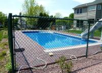 China 48 in Galvanized Steel Chain Link Fence for Swimming Pool Safety Barrier 1219 mm for sale
