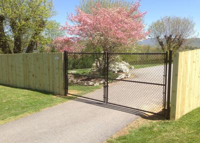 China Galvanized Chain Link Fence Gate 5 Types Custom Sizes 1.8m Height for sale