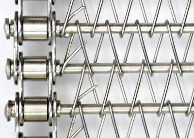 China Stainless Steel 304 Flat Spiral Conveyor Belt 2.0mm Diameter with 5m Width Capacity for sale