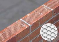 China Galvanized Steel Brick Reinforcement Mesh 15x25mm Diamond Hole 0.3-0.5mm for sale