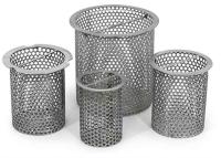 China Perforated Filter Basket Strainer SS304 5um 5000um Smooth Surface Firm Structure for sale