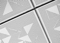 China 1.5mm Aluminum Perforated Metal Ceiling Panel Monolithic Retrofit 600x600mm for sale