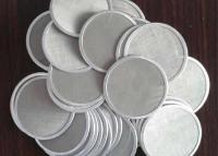 China Stainless Steel 316 Sintered Filter Disc 100-300mm Diameter 2-100 Micron for sale