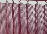 China 1.0mm Aluminum Metal Coil Drapery Curtain Indoor Decorative Mesh for Homes Hotels for sale
