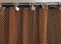 China 1.0mm Aluminum Metal Coil Drapery Curtain Indoor Decorative Mesh for Homes Hotels for sale